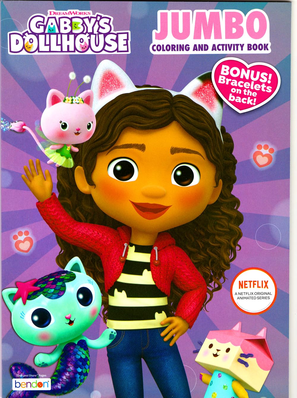 Snapklik.com : Bendon Gabbys Dollhouse Coloring Book And Stickers Super ...