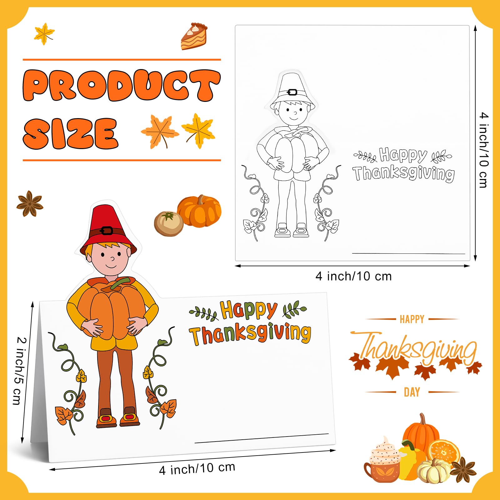 Snapklik.com : 200 Pcs Thanksgiving Crafts For Kids Turkey Coloring ...