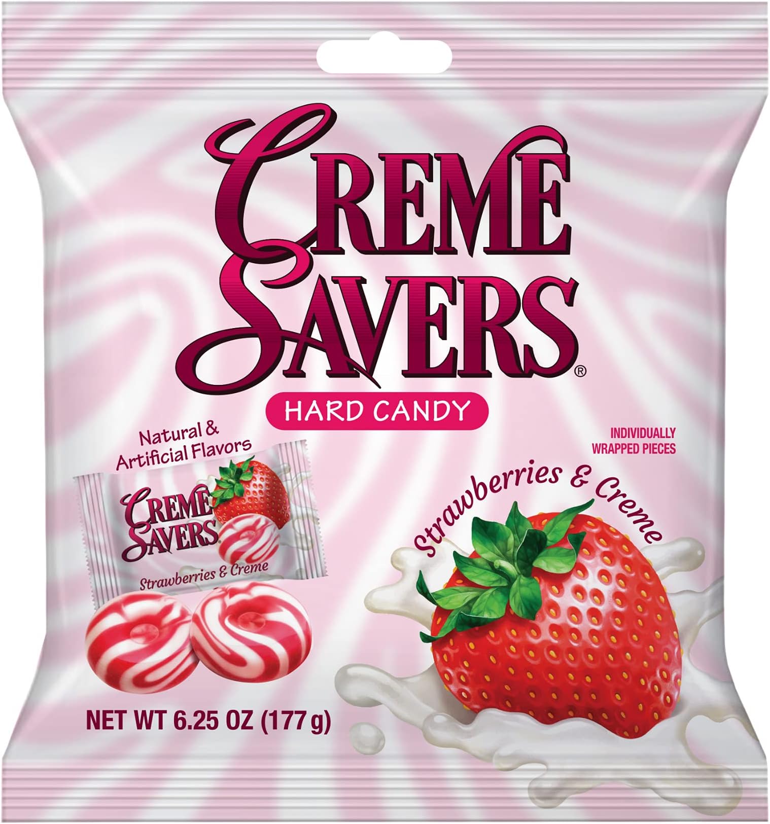 Amazon.com : Creme Savers Strawberries and Creme Hard Candy | The Taste ...