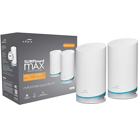 Amazon.com: ARRIS SURFboard mAX Tri-band Mesh AX6600 Wi-Fi 6 System (W121) : Electronics