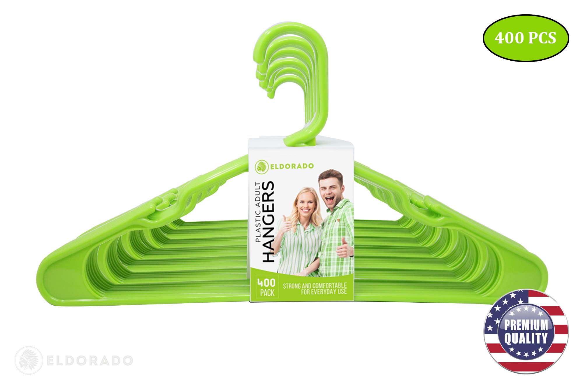 Hangers Swivel Eldorado Unbreakable Plastic Hangers - 20 Pack Black ...