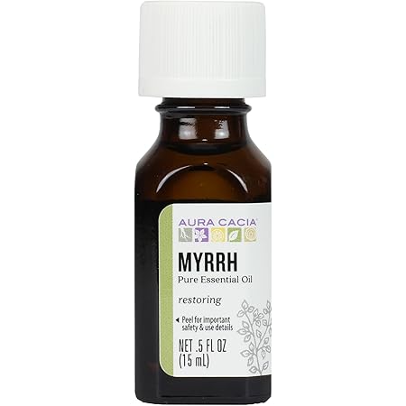 Amazon.com: Aura Cacia 100% Pure Myrrh Essential Oil, 0.5 fl. oz ...