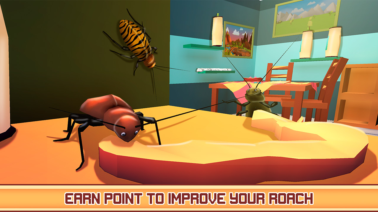 Cockroach Kitchen Bug: Insect Simulator | Beetle Bug Life Cockroach and Ant Smasher Insect Wars ...