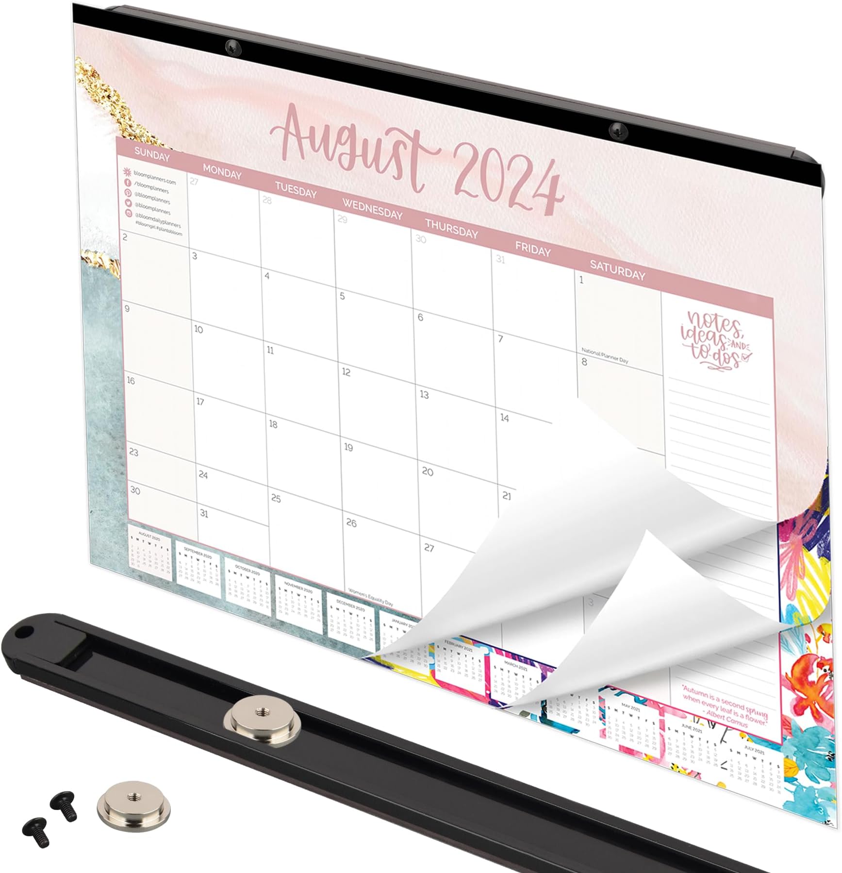 Amazon.com : UNUSFIRE Calendar Magnetic Hanger,15.7x2.9” Magnetic ...