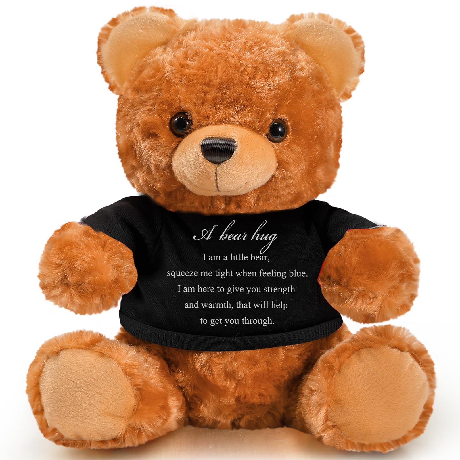 Amazon.com: Meooeck Bear Plush Stuffed Animal Sympathy Gift with a Bear ...