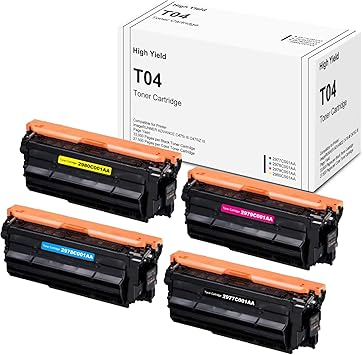 Amazon.com: T04 Toner Cartridge Replacement for Canon 2977C001AA 2978C001AA 2979C001AA ...