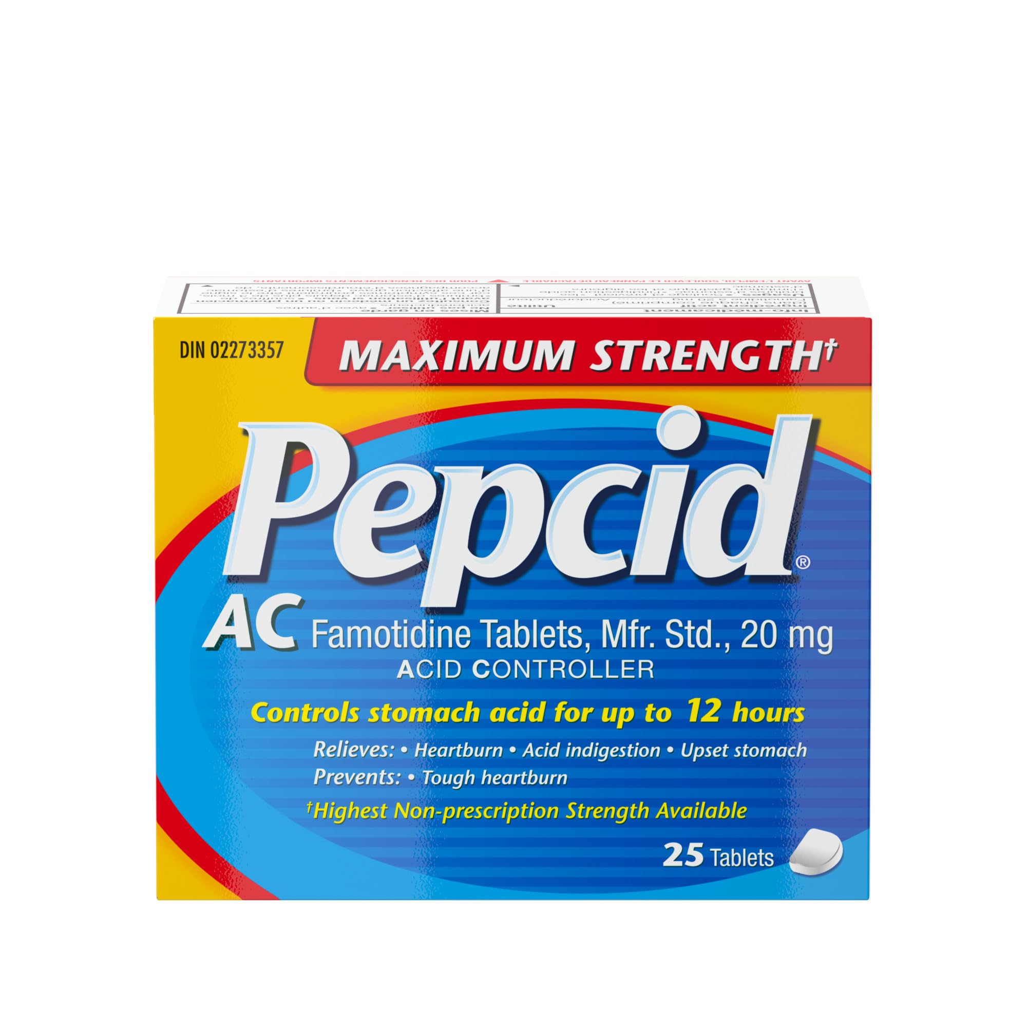 Pepcid Acid Controller, Maximum Strength Tablets, Acid Reducer for ...