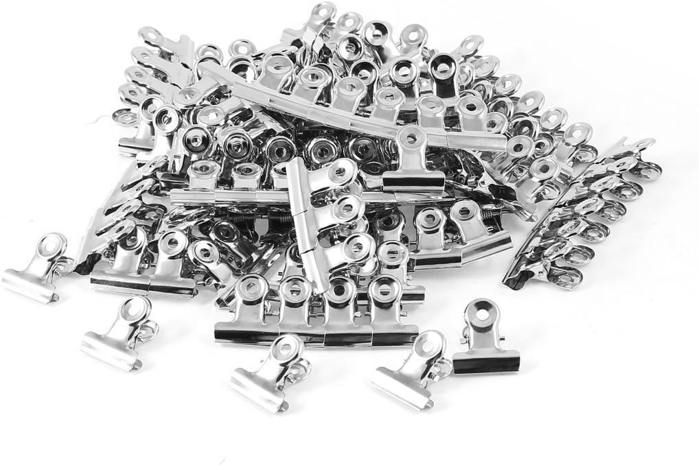 GOLD LEAF Silver Tone Round Handle Paper Clips Office Stationery Clamps ...