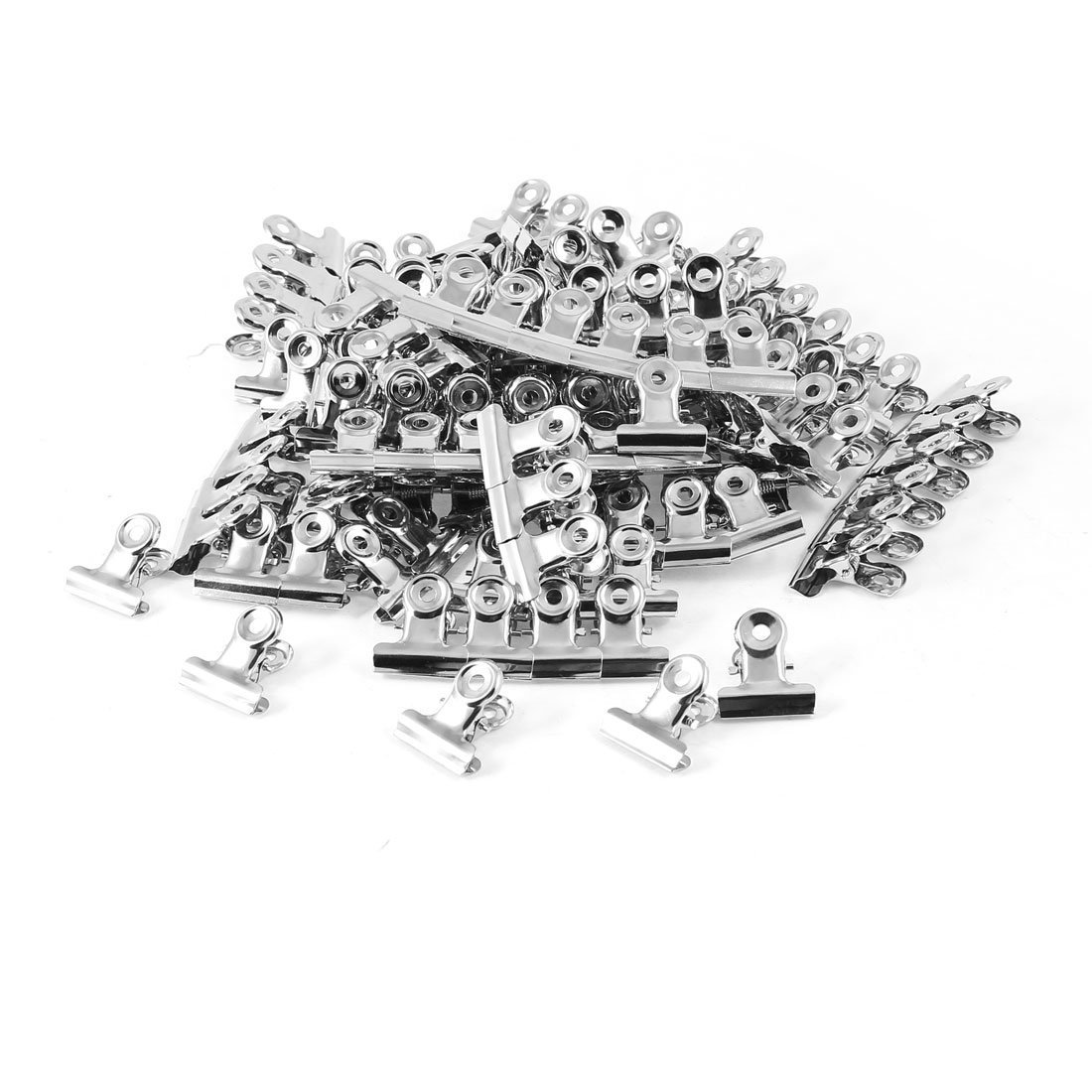 GOLD LEAF Silver Tone Round Handle Paper Clips Office Stationery Clamps ...