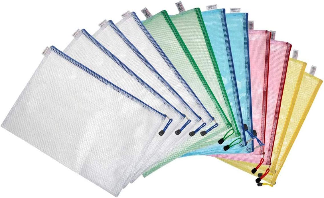 Saim B4 Size Zipper File Bags Paper Document Bag Mesh Documents Pouches ...