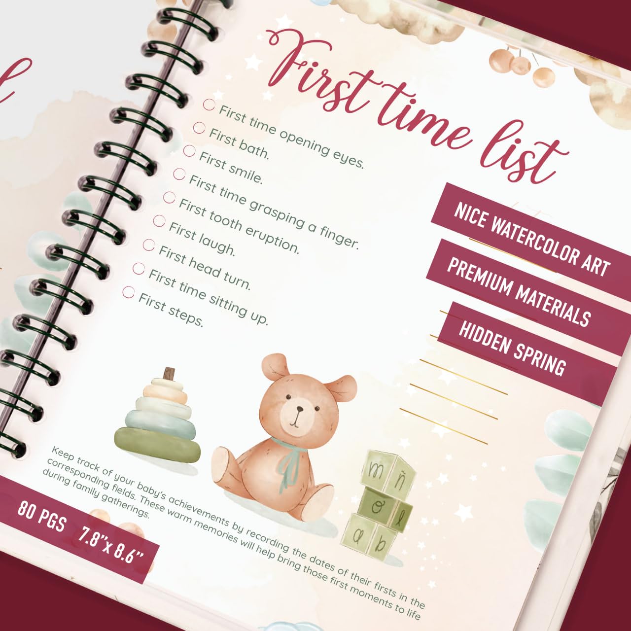 Pregnancy To First Year Memory Book Pregnancy & Baby Memory Journal Set ...