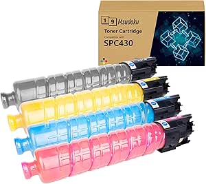 Amazon.com: Msudoku Compatible SP C430A C440DN Toner Cartridge 4 Pack Replacement for Ricoh ...