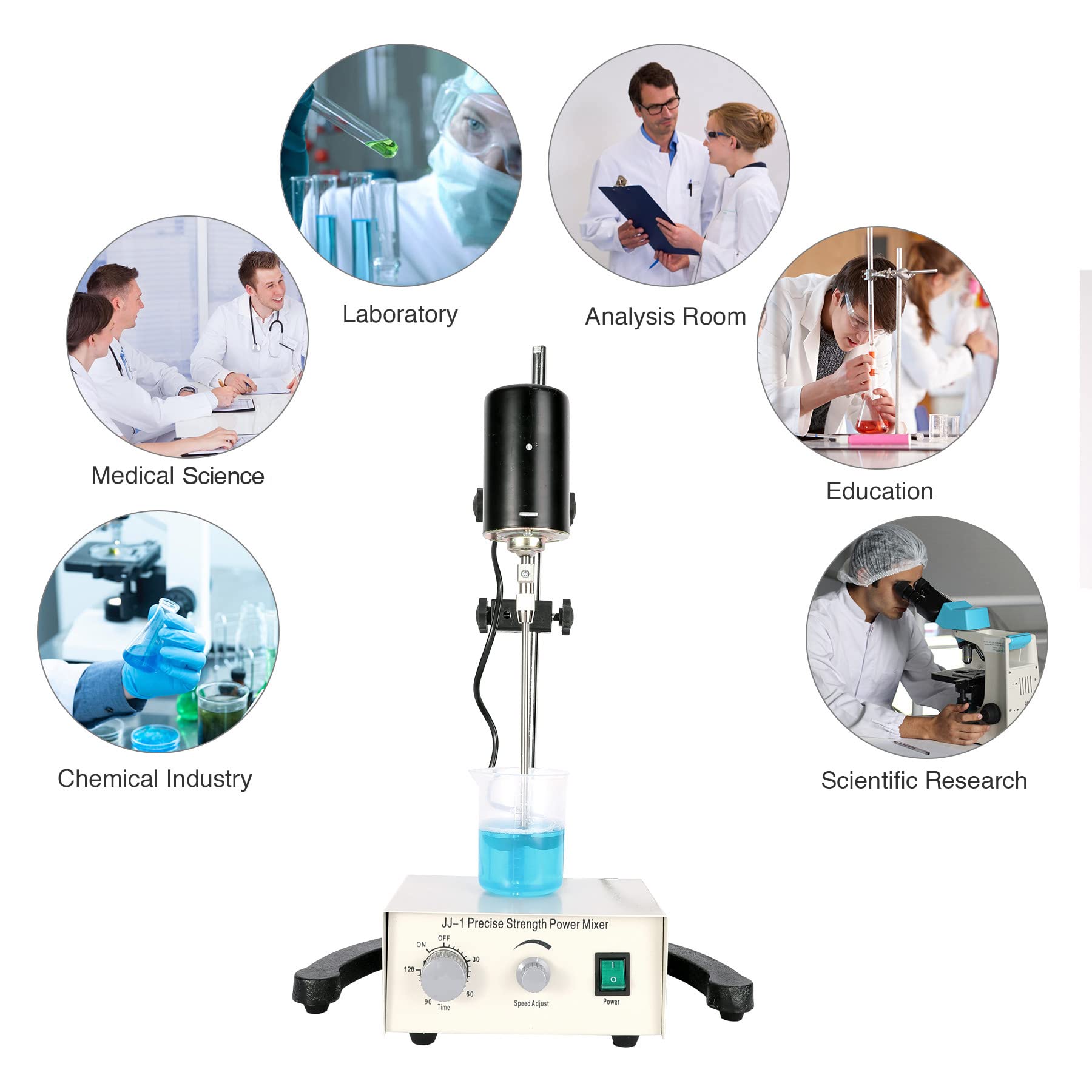 Buy VONOYA Electric Overhead Stirrer, Digital Auto Stirrer with Time ...