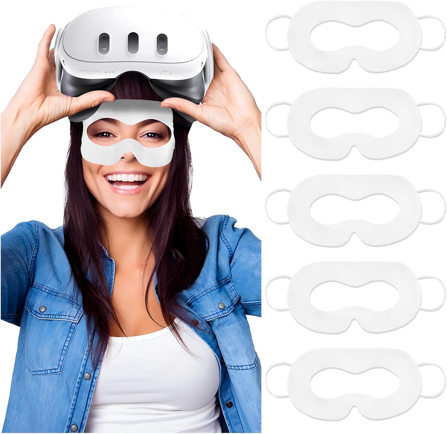 Amazon.com: TamBee Disposable Sweat Guard VR Sweat Mask for Workouts ...