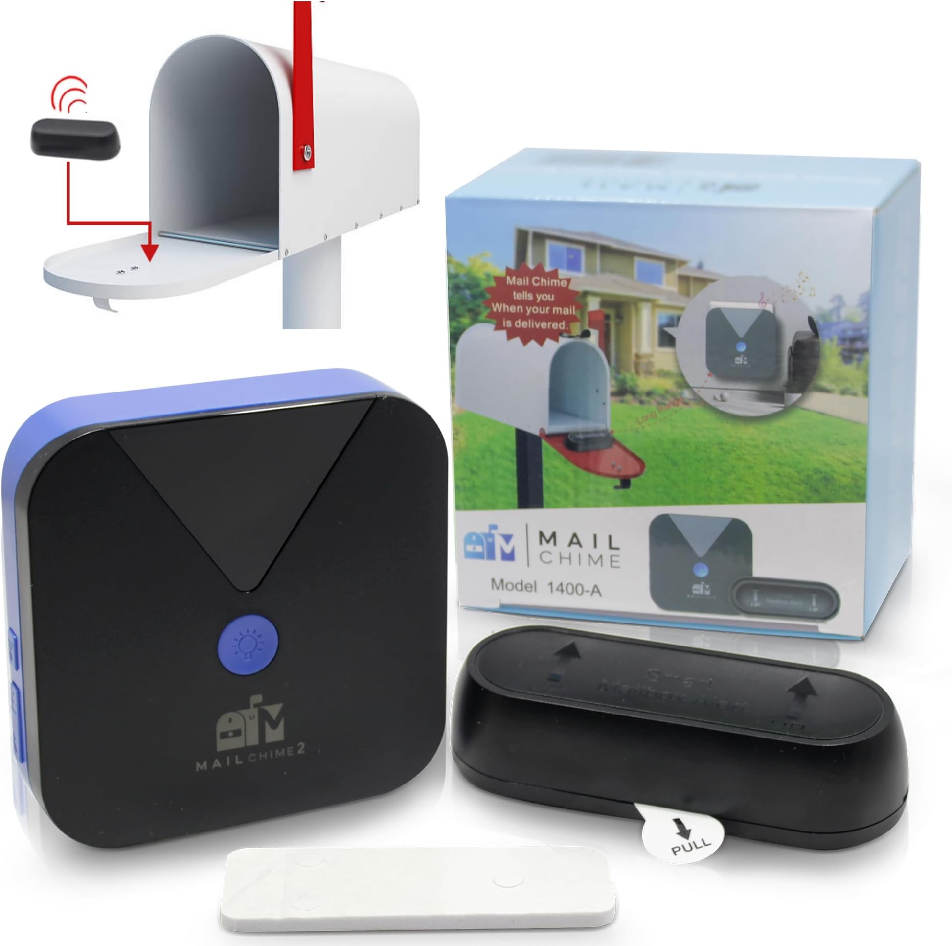 Amazon.com: Mail Chime: Mail Alarm - Long Range (500 ft) Wireless ...