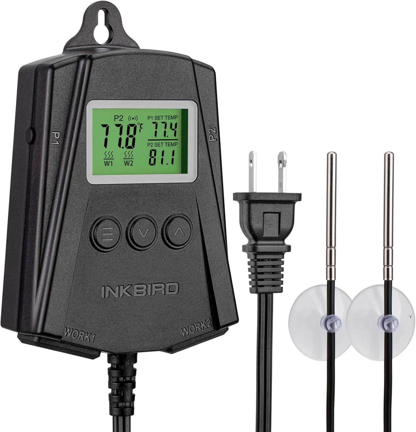 Inkbird Heat Mat Thermostat IPT-2CH Digital Adjustable Heat Mat ...