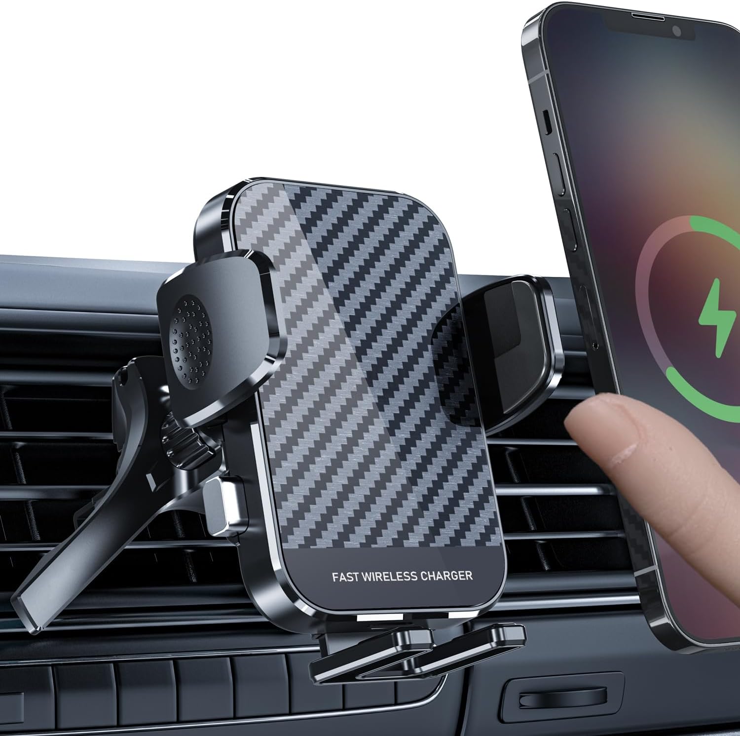 Amazon.com: CHGeek Wireless Car Charger, 15W Fast Charging Car Phone ...