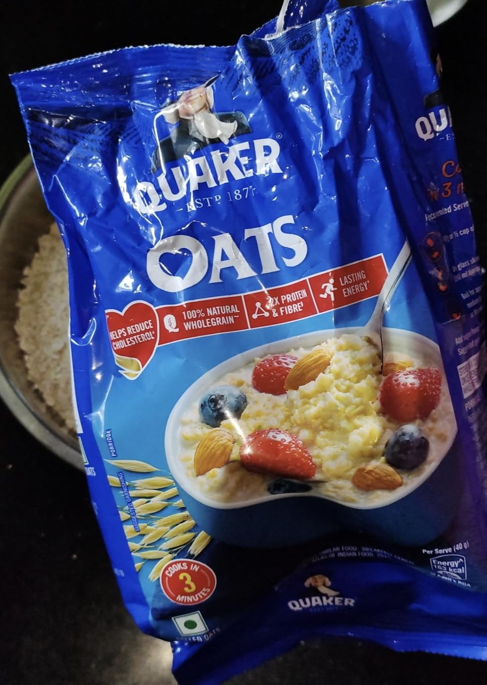 Quaker Oats 400g, Oats Natural Wholegrain : Amazon.in: Grocery ...