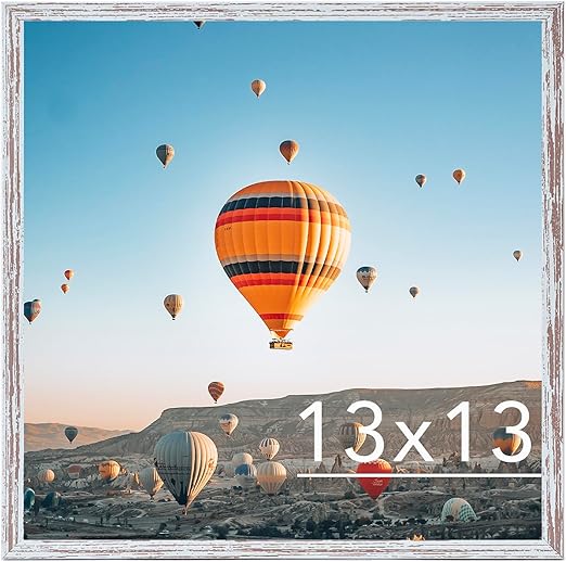 Amazon.com - JCJMY 13x13 Picture Frame Rustic White for Wall Hanging ...