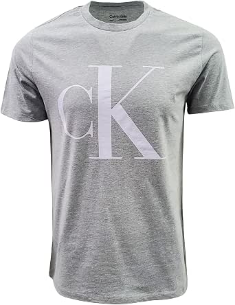 Calvin Klein Men's Big CK Logo T-Shirt (Small, Heroic Grey Heather ...