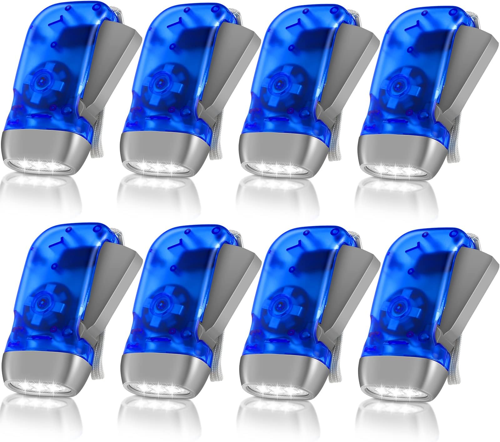 Amazon.com: Generic 5 Pack Hand Crank Emergency Flashlight - 3 LED ...