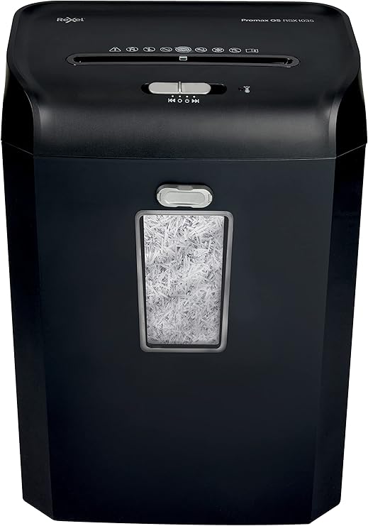 Rexel RSX1035 Cross Cut Paper Shredder, Shreds 10 Sheets, P4 Security ...