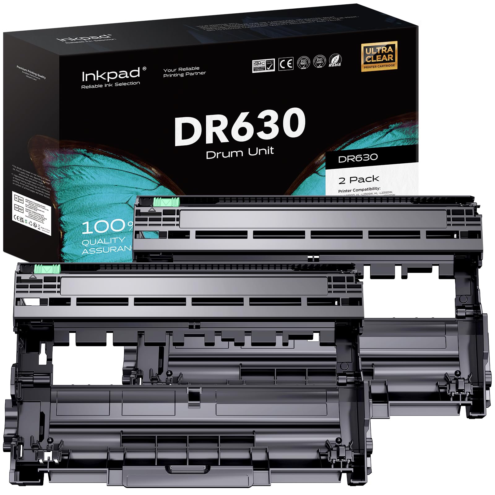 DR630 Drum Replacement for Brother DR-630 DR630 Compatible with Brother ...