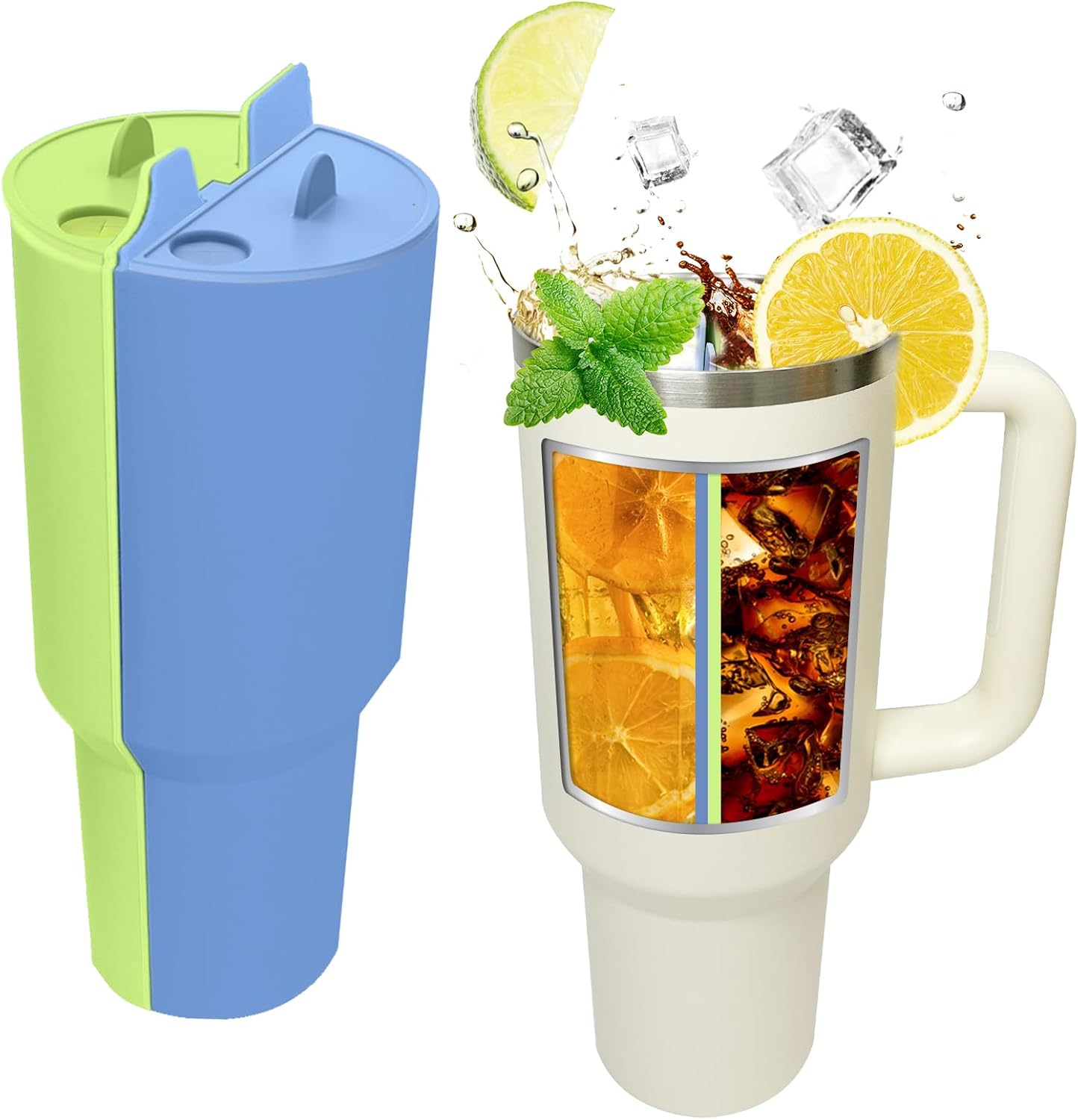 Amazon.com : PUDASTO 2-in-1 Drink Separator Silicone Liner fit Stanley ...