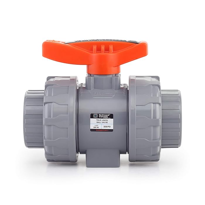 Buy HYDROSEAL Kaplan 1 1/2” CPVC True Union Ball Valve Socket with Full ...
