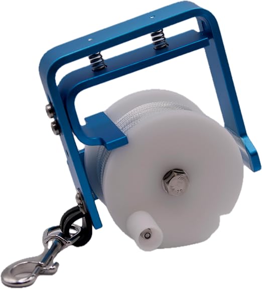 Amazon.com : TRD5 Aluminum Scuba Dive Reel with Spring Loaded Handle ...