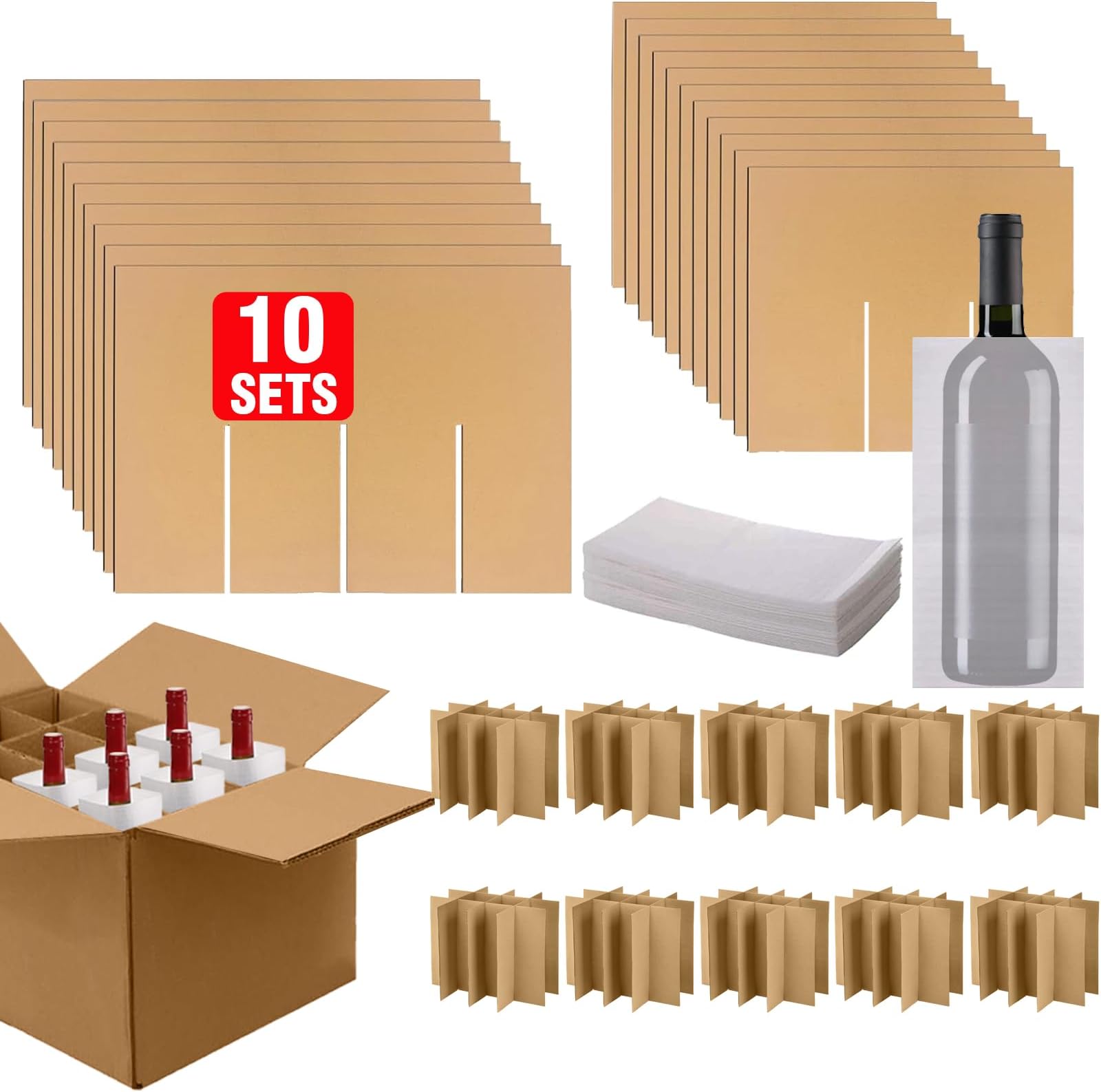 Amazon.com : 10 Sets Dish Packing Kit, Packing Boxes For Moving Dishes ...
