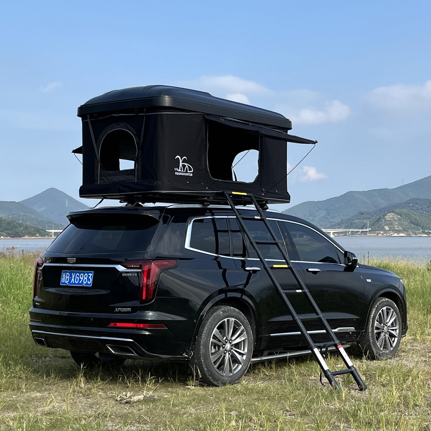 Buy YOUNGHUNTER ABS Hard Shell Roof Top Tent, 2-Person Car Roof Tent ...