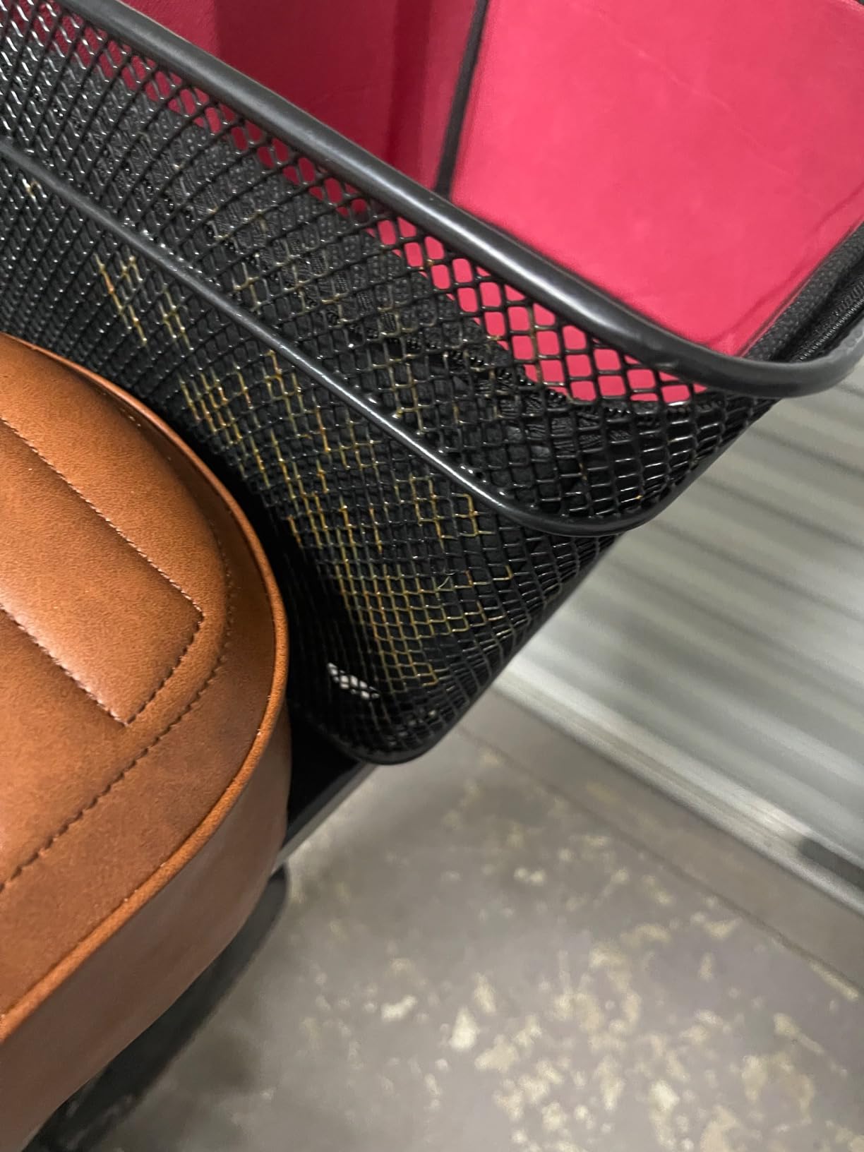 Waterproof Bike Basket, Removable Rear Bike Basket Large Capacity Metal ...