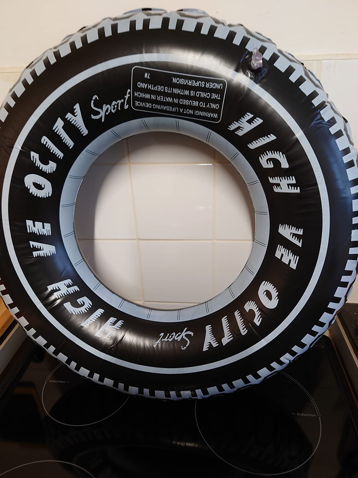 4 Pieces Tire Tube Swim Ring Inflatable Tire Pool Floats Inflatable ...