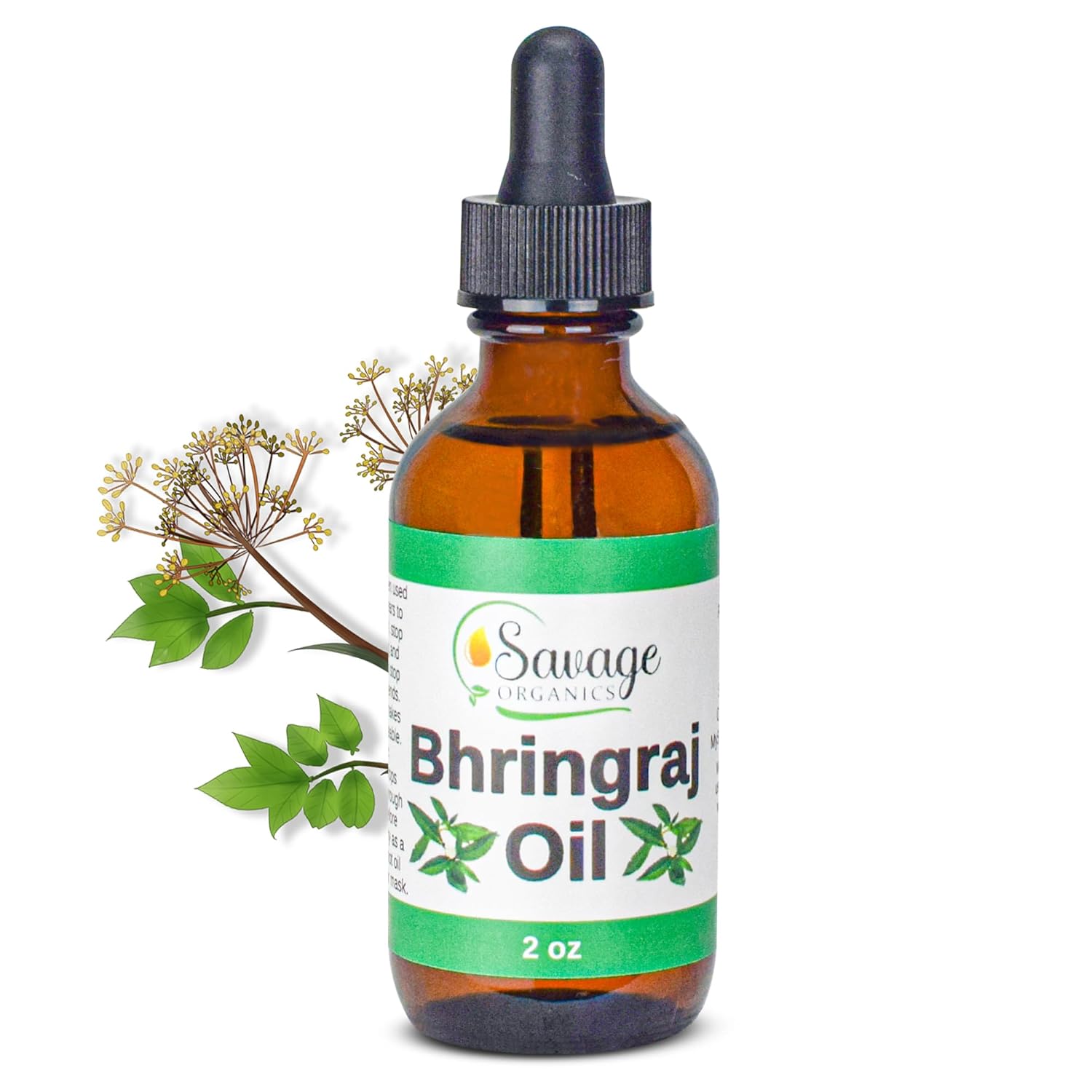 Amazon.com: Savage Organics Bhringraj Oil - 100% Natural Bhringraj Hair ...