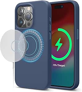 Amazon.com: elago Magnetic Silicone Case Compatible with iPhone 15 Pro Case 6.1 Inch Compatible ...