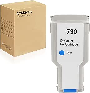 Amazon.com: AYMSous Compatible HP730 Ink Cartridge Replacement HP 730CY for HP DesignJet T1600 ...
