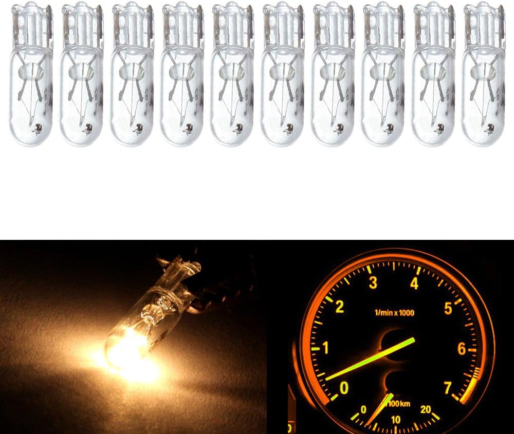 Amazon.com: cciyu T5 17 86 206 White Halogen Light Bulb Instrument ...