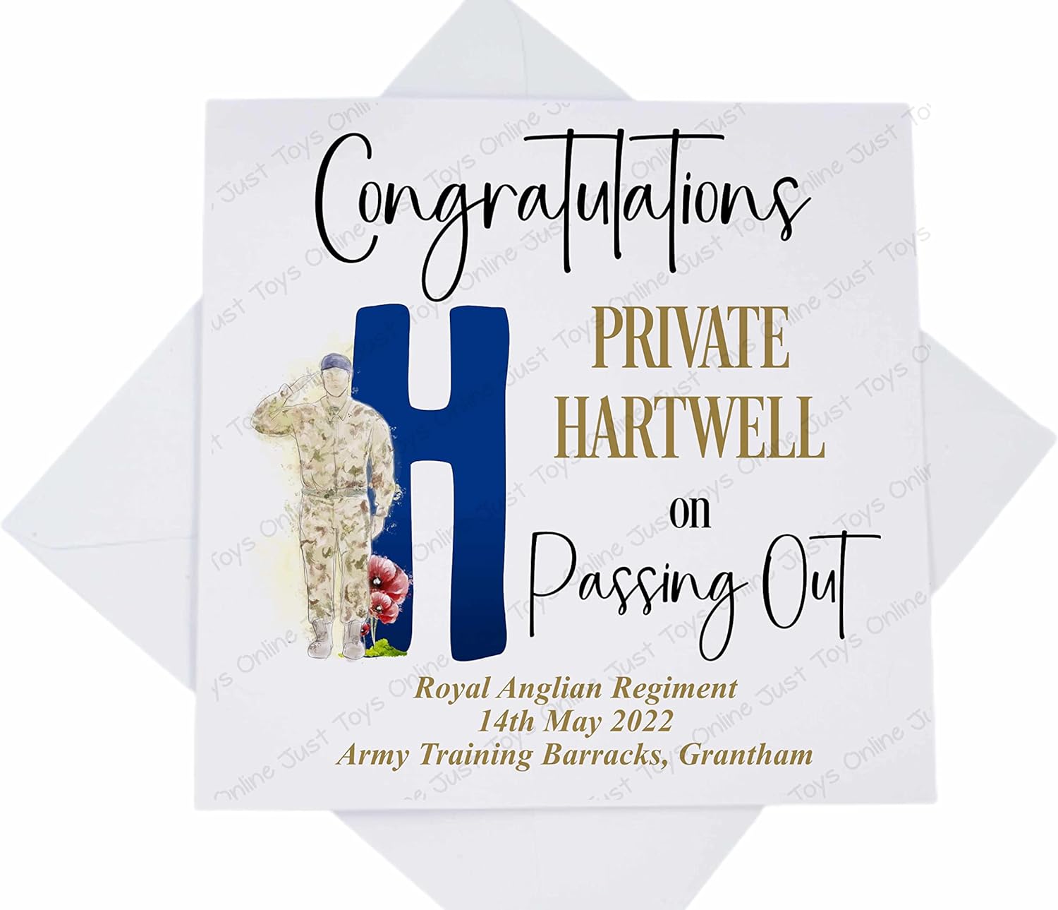 Personalised Custom Passing Out Card, Son Daughter Grandson ...