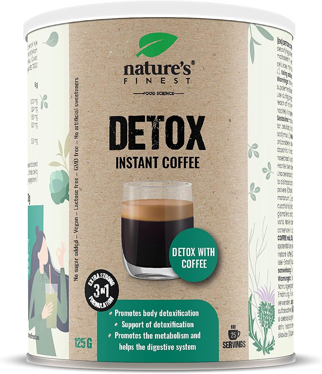 Nature's Finest by Nutrisslim Detox Coffee | All Natural Organic Body ...