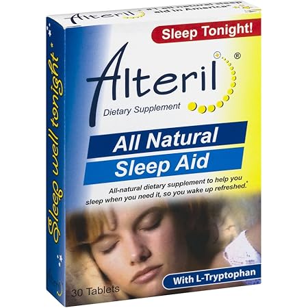 Amazon.com: Alteril All Natural Sleep Aid with L-Tryptophan, 60 Tablets ...