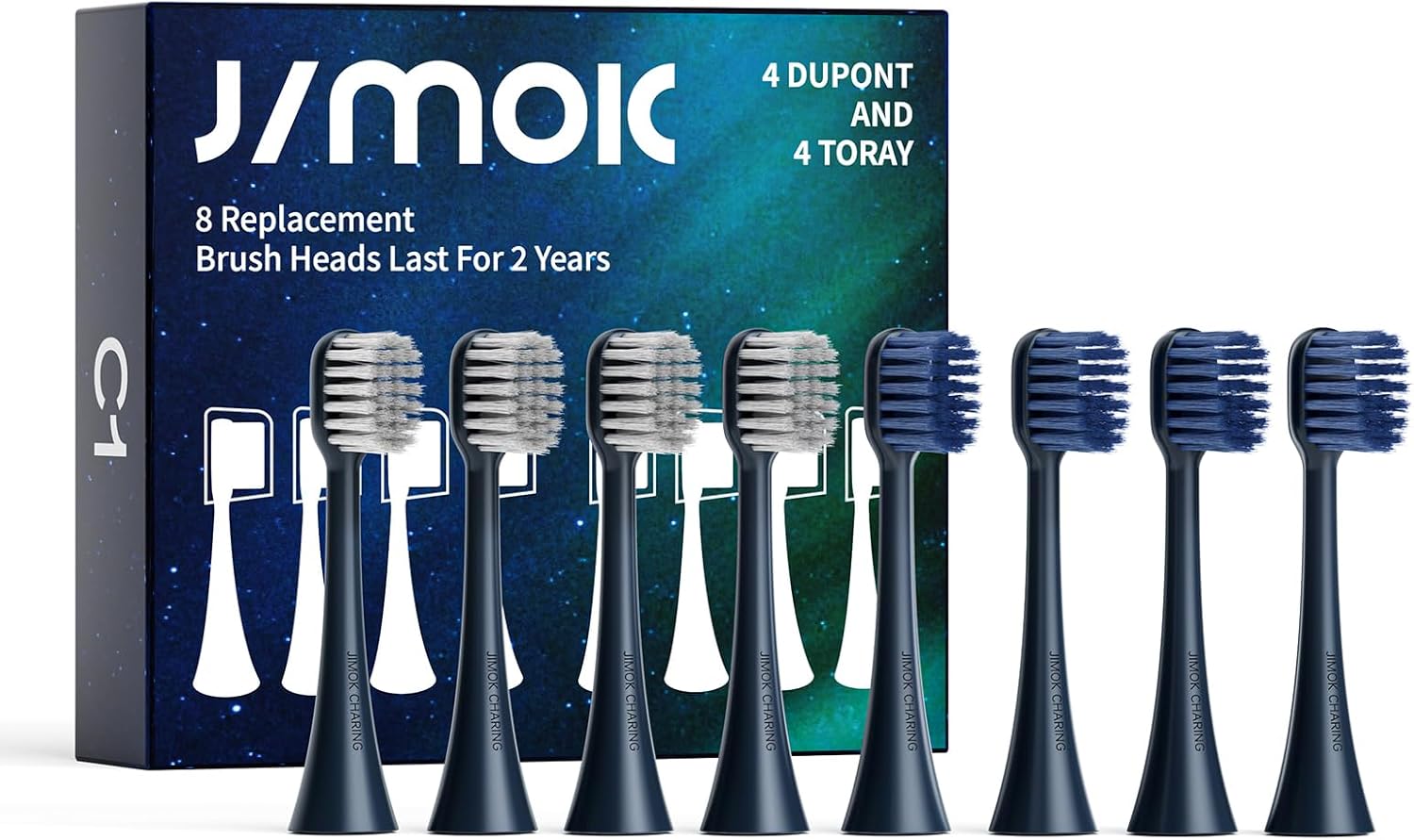 Amazon.com : 8 Pack Electric Toothbrush Replacement Heads（4 Dupont +4 Toray) Compatible with ...