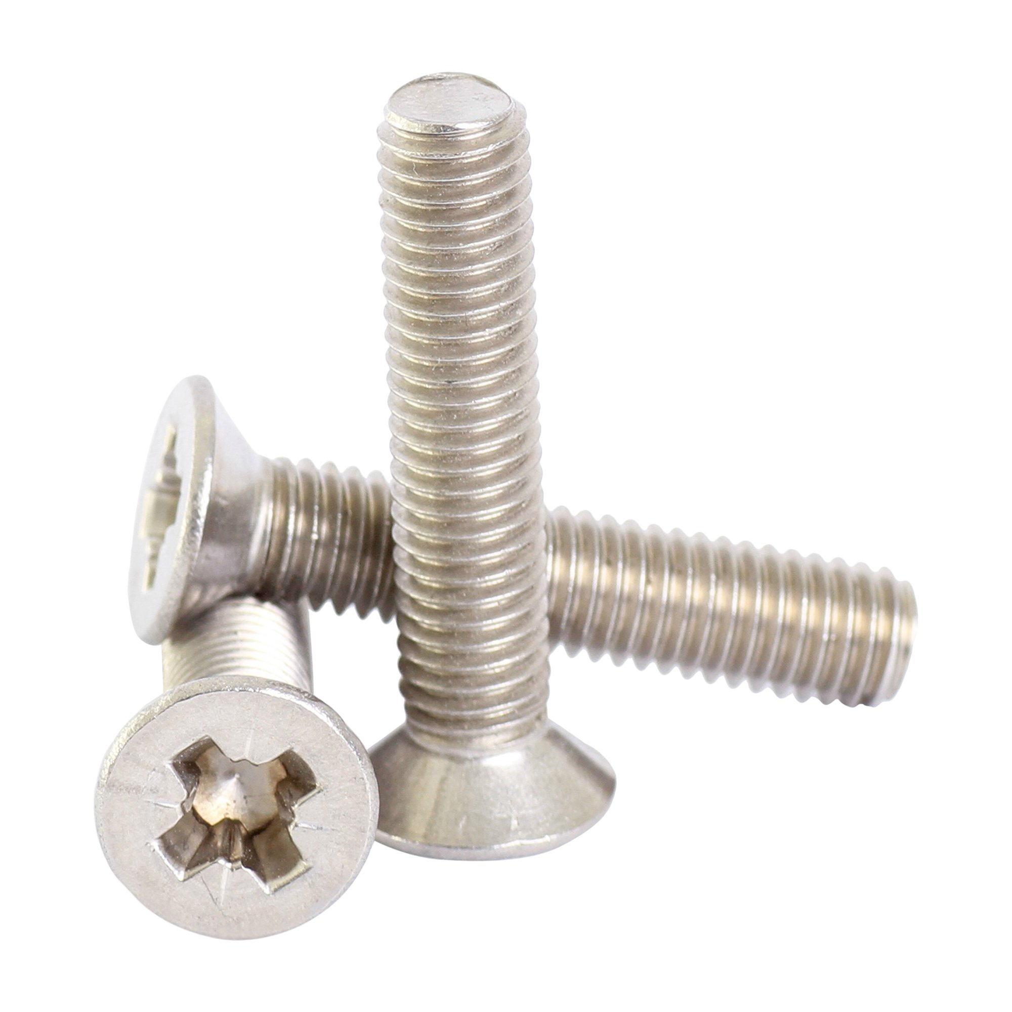 Amazon.com: Bolt Base (6mm) M6 x 80 A2 Stainless Steel Pozi Countersunk ...