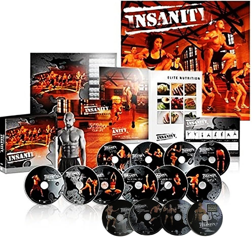 Insanity 60 Day Total Body Conditioning Program Deluxe kit,Include 14 ...