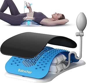 Amazon.com: Adjustable Air Cushion Back Stretcher for Lower Pain Relief ...