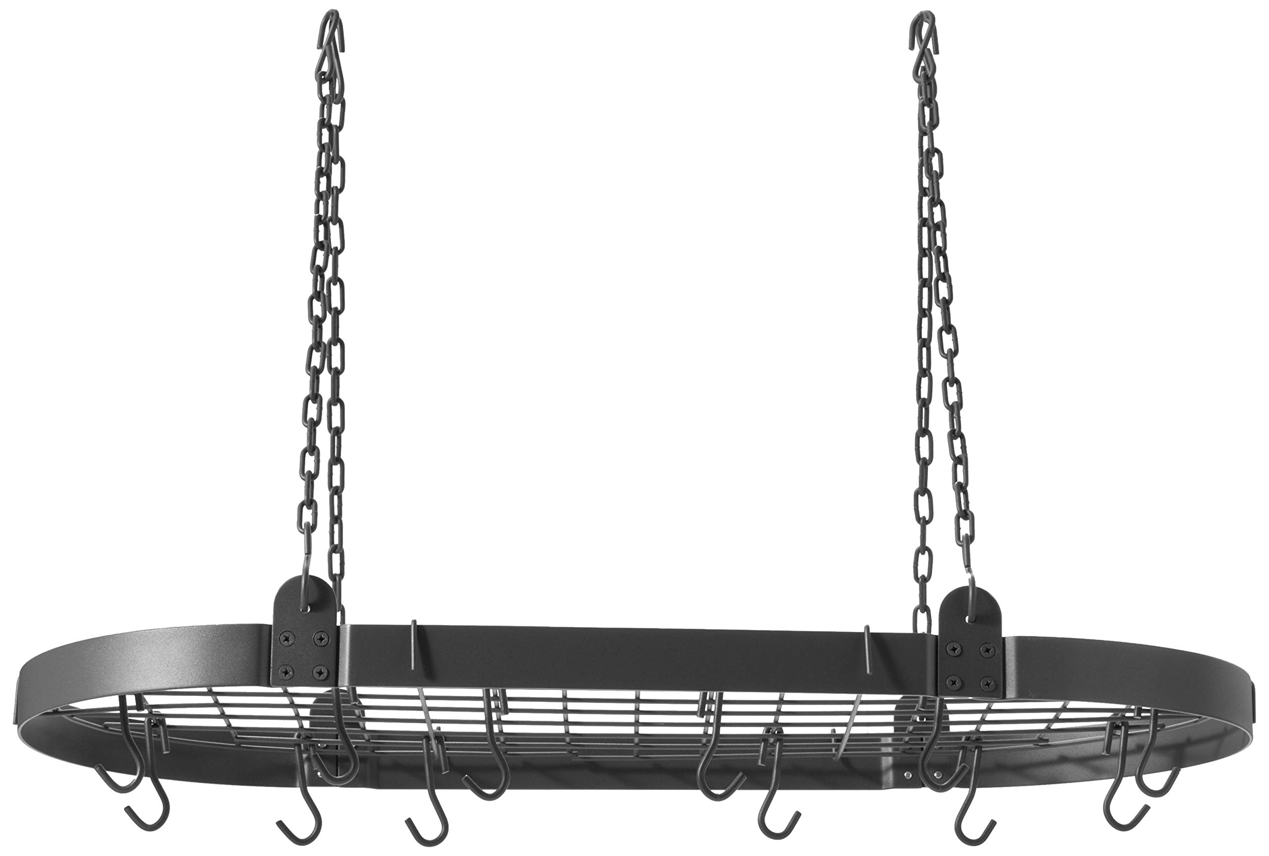 Snapklik.com : Old Dutch Medium Gauge Oval Hanging Pot Rack
