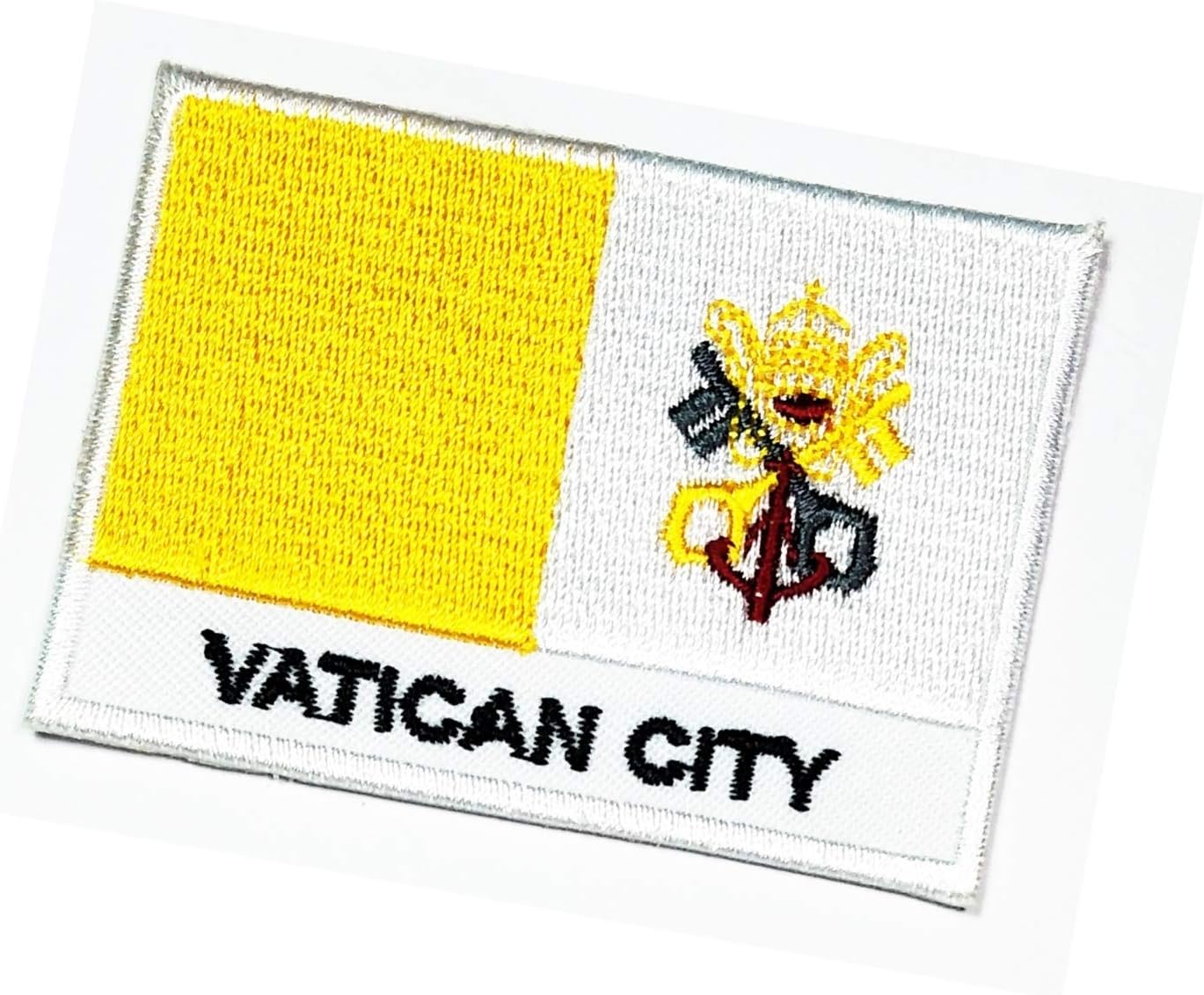 Vatican City Country Flag Patch Vatican City Flag National Emblem Iron ...