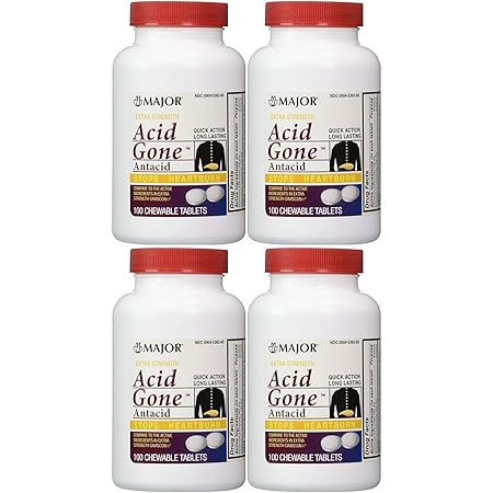 Amazon.com: Acid Gone Antacid Chewable Generic for Gaviscon Extra ...