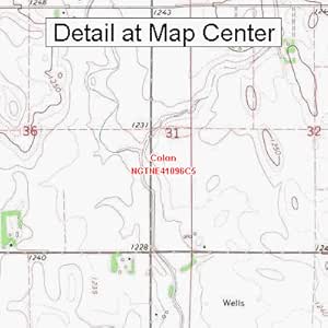 Amazon.com : USGS Topographic Quadrangle Map - Colon, Nebraska (Folded ...