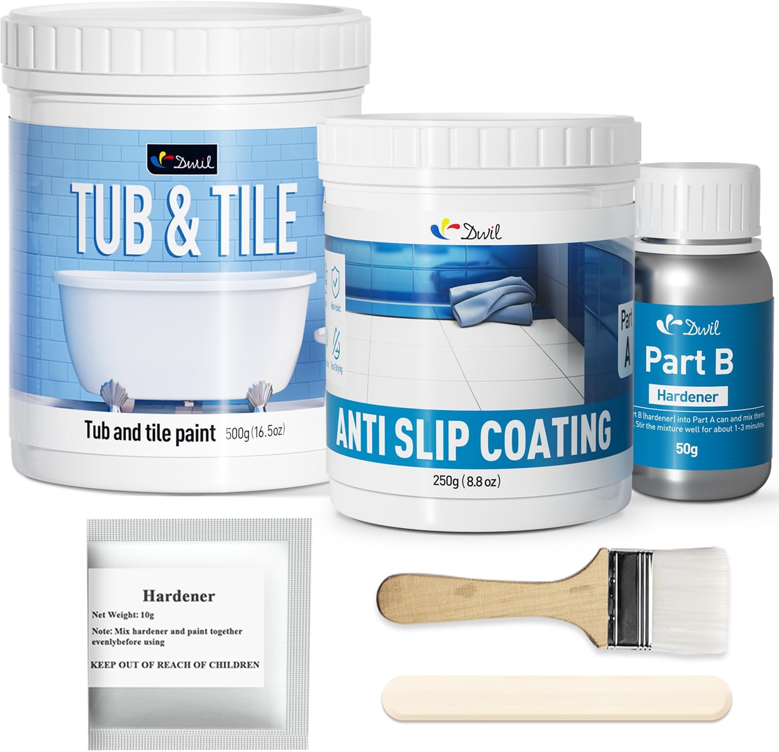 Amazon.com: DWIL Tile Paint 0.5kg & Anti Slip Paint Combination : Tools & Home Improvement